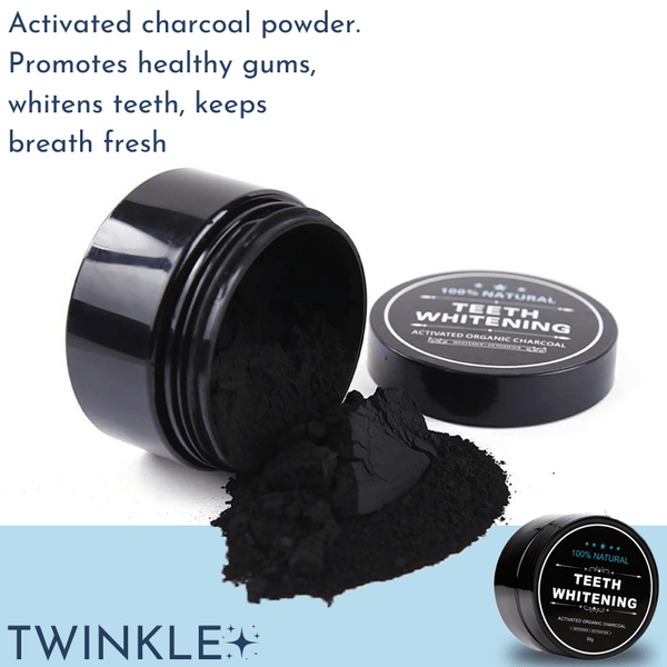 TWINKLE TEETH© - ACTIVATED CHARCOAL TOOTH POLISH - Twinkle Tooth